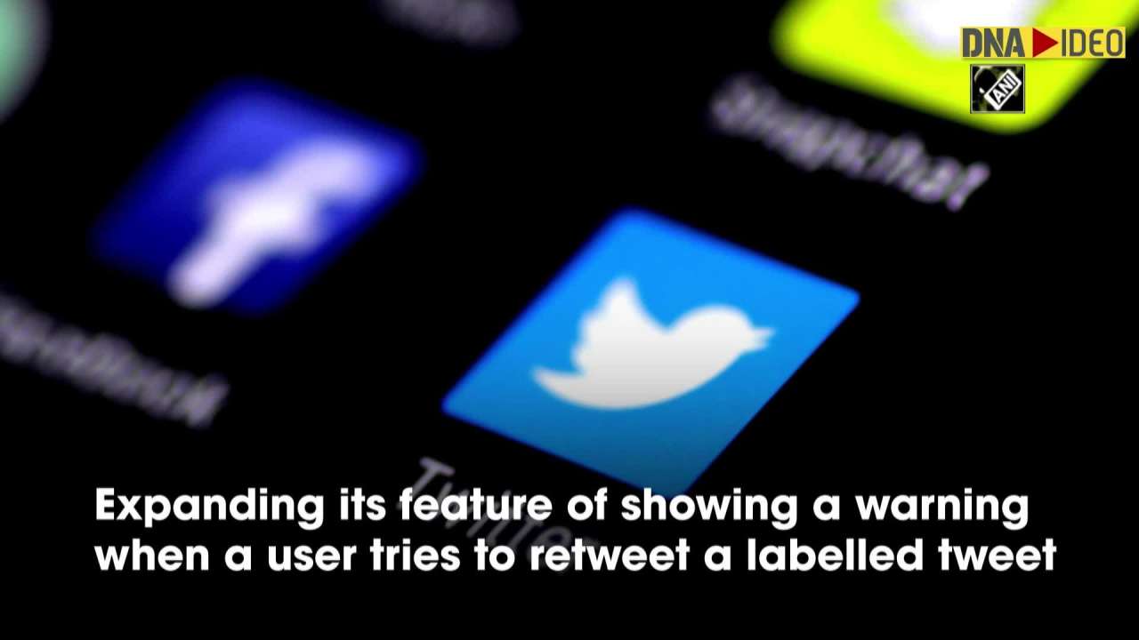 Twitter to show warning sign when users like a labelled tweet