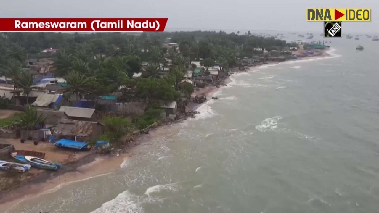 Watch: High tides hit Rameswaram ahead of Cyclonic Storm 'Burevi'