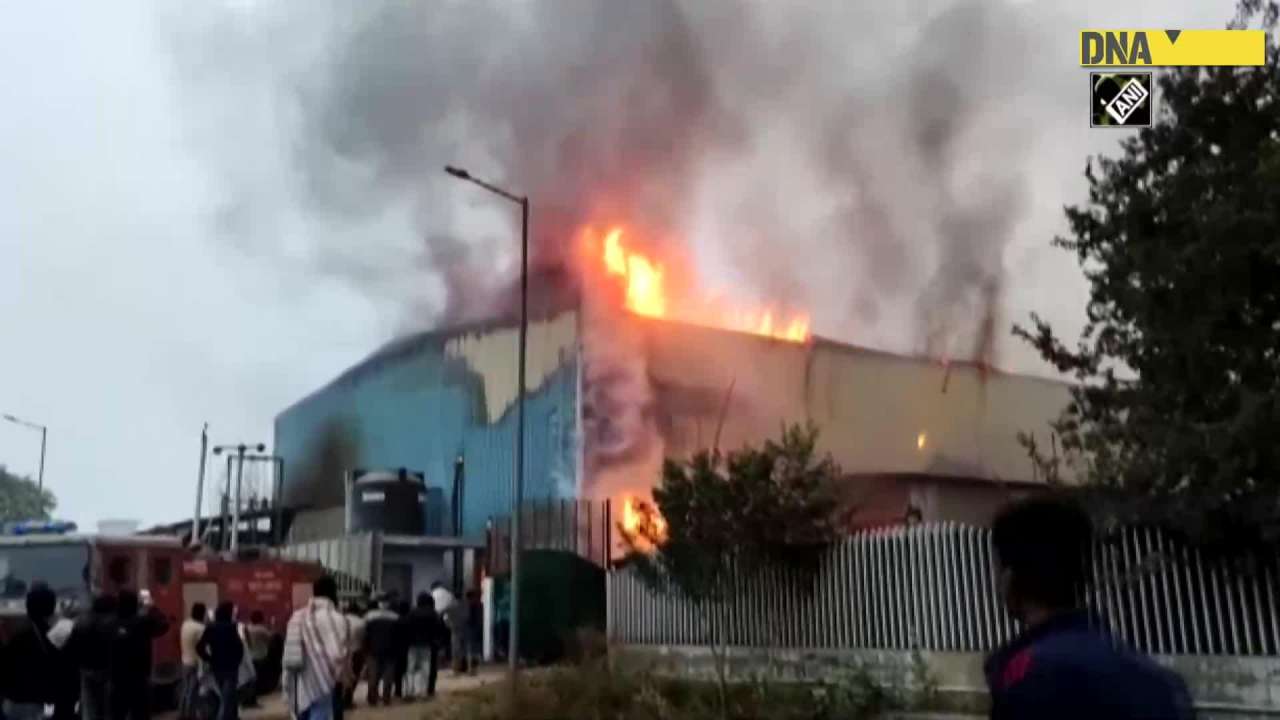 Fire engulfs factory in Alwar