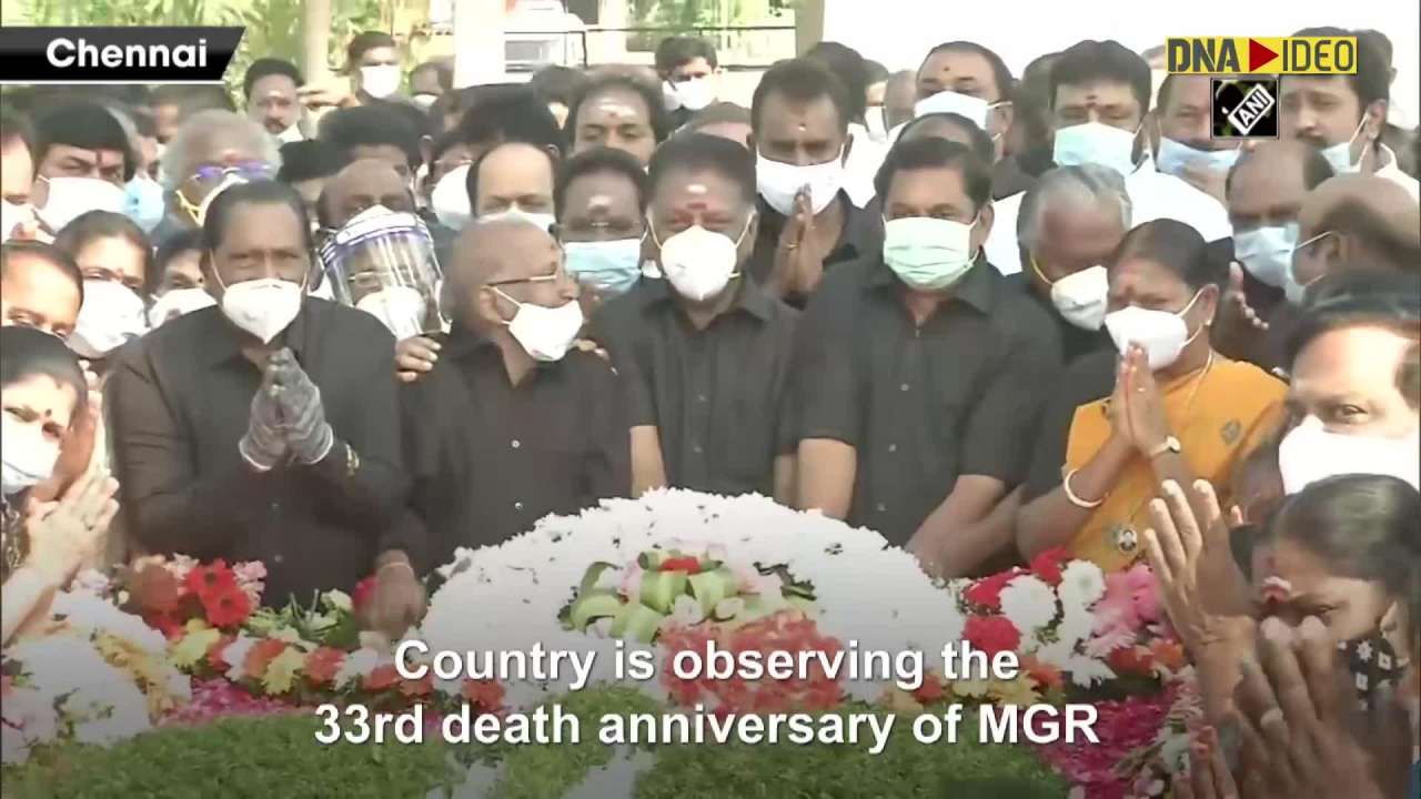 Tamil Nadu CM pays floral tribute to MGR on his death anniversary