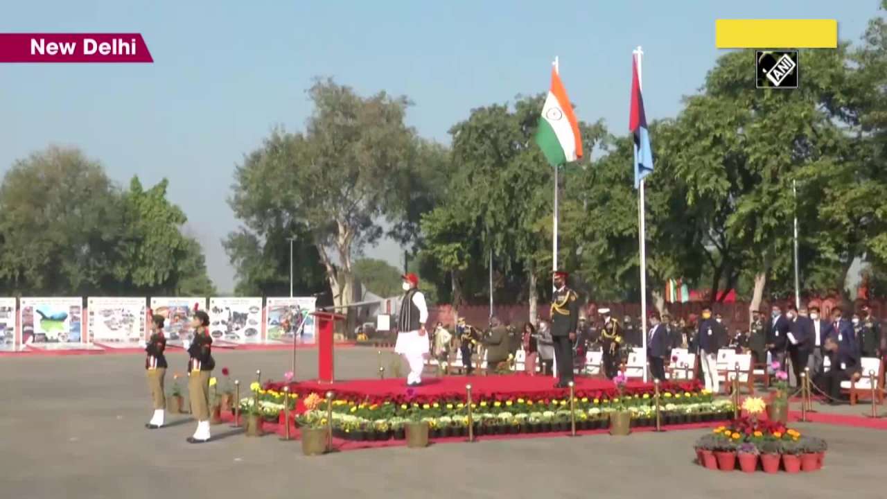 Rajnath Singh attends NCC rally in New Delhi