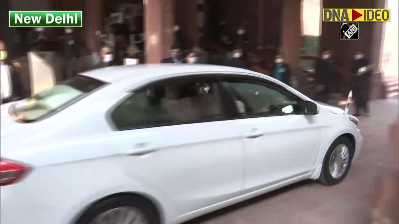 Nirmala Sitharaman, Anurag Thakur arrive at Parliament to present ...