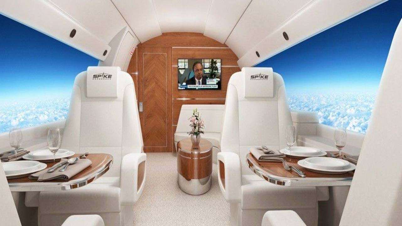 First look inside supersonic jet that could reach New York from London ...