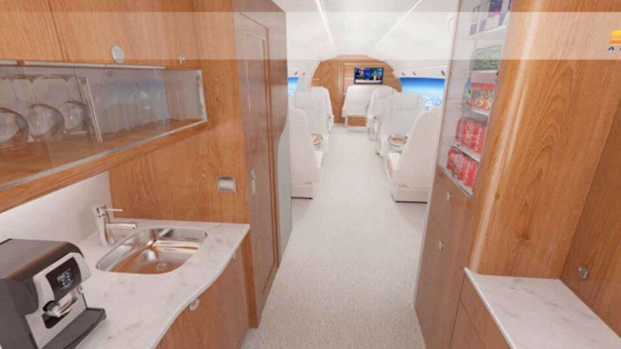 First look inside supersonic jet that could reach New York from London ...
