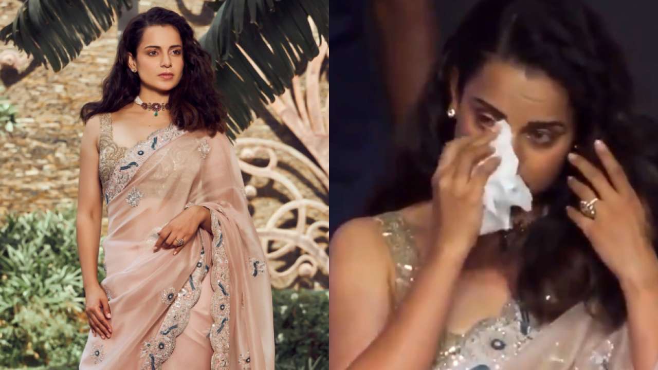 Watch: Kangana Ranaut cries during 'Thalaivi' trailer launch, thanks ...