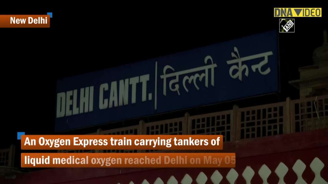 Oxygen Express train carrying liquid medical oxygen arrives in Delhi
