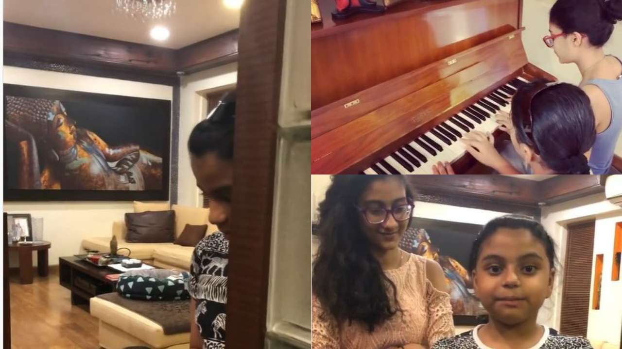 Inside Sushmita Sen's elegant Mumbai home: Bedroom-cum-workout studio ...
