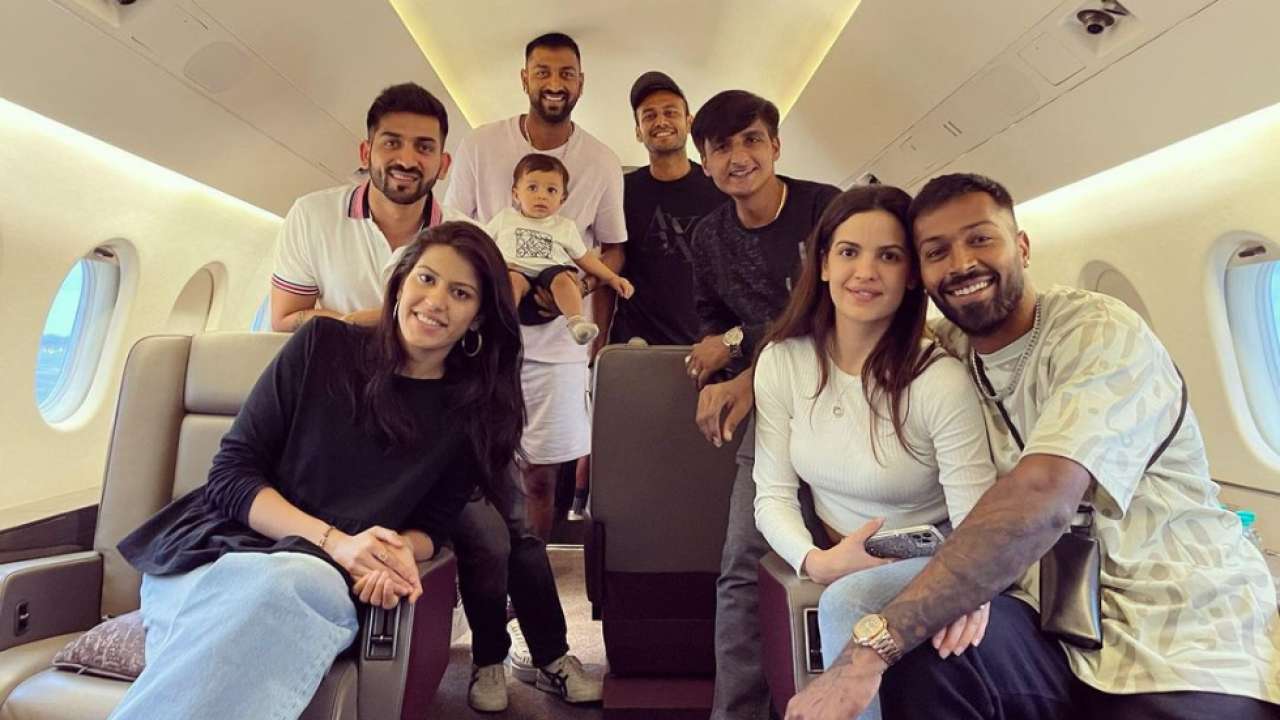 Hardik Pandya on vacation with partner Natasa Stankovic and son Agastya ...