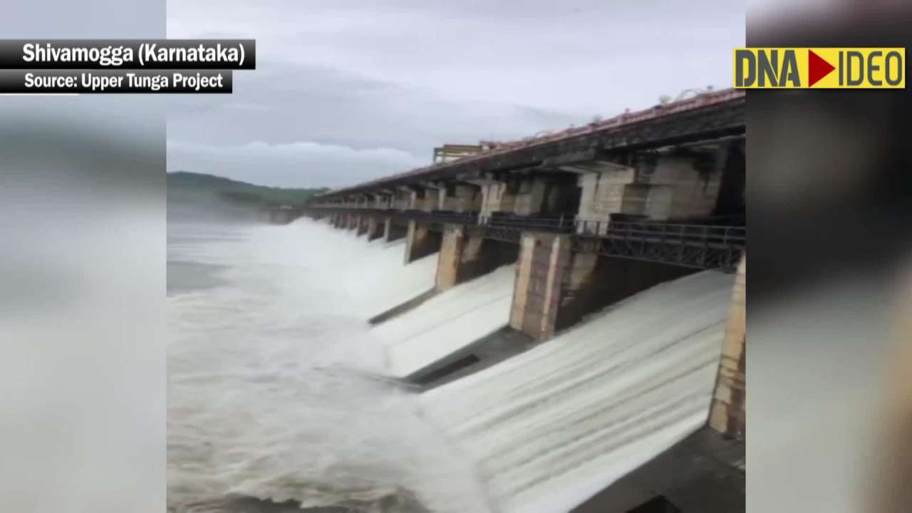 Shivamogga’s Tunga Dam releases excess water following heavy rainfall