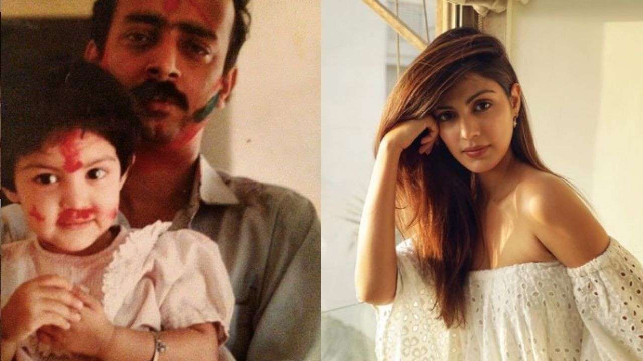 Rhea Chakraborty pens emotional note for her dad on Father's Day, says ...
