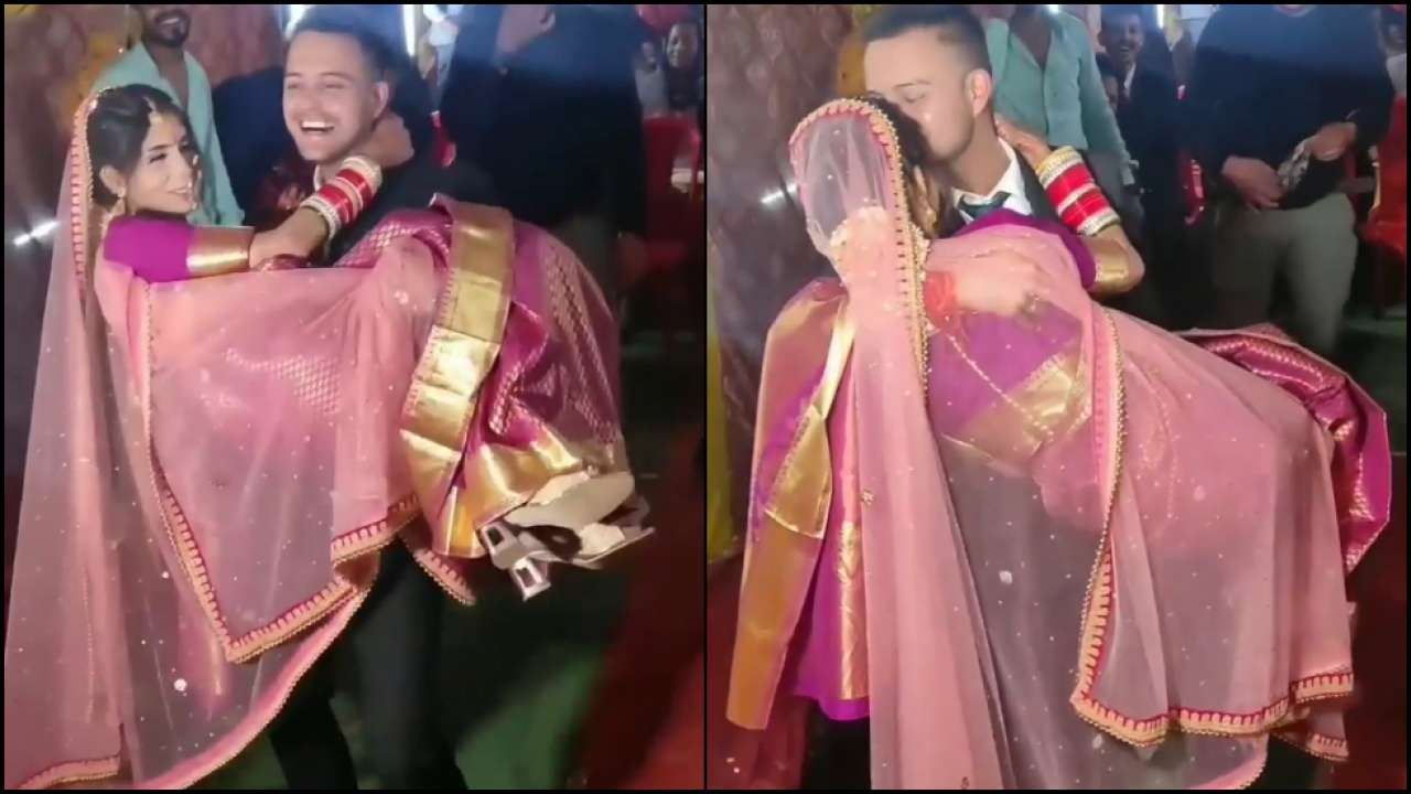 Bindass dulhan and dulha: Bride and groom kiss each other in front of ...