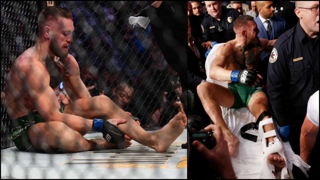 UFC 264: Conor McGregor suffers broken leg in another crushing defeat ...