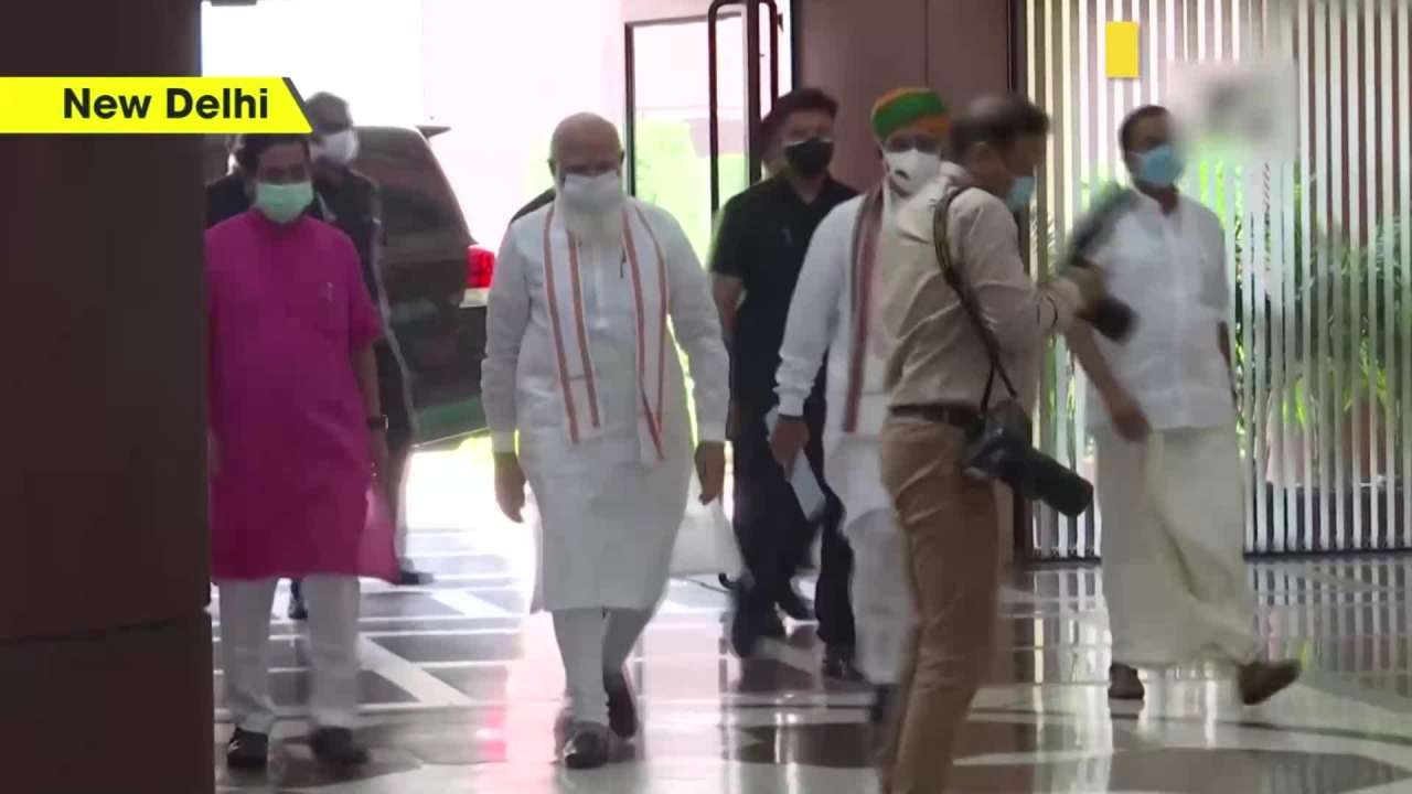 PM Modi arrives for BJP Parliamentary meeting