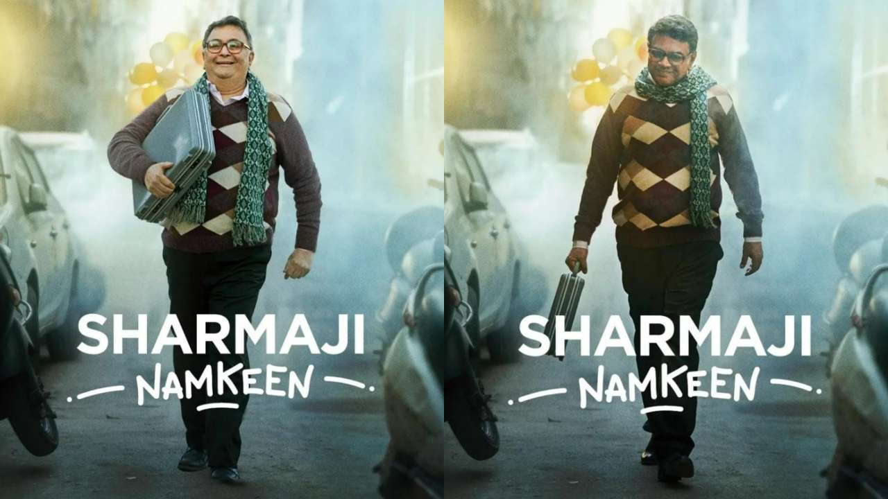 First look posters of 'Sharmaji Namkeen' unveiled on Rishi Kapoor's ...