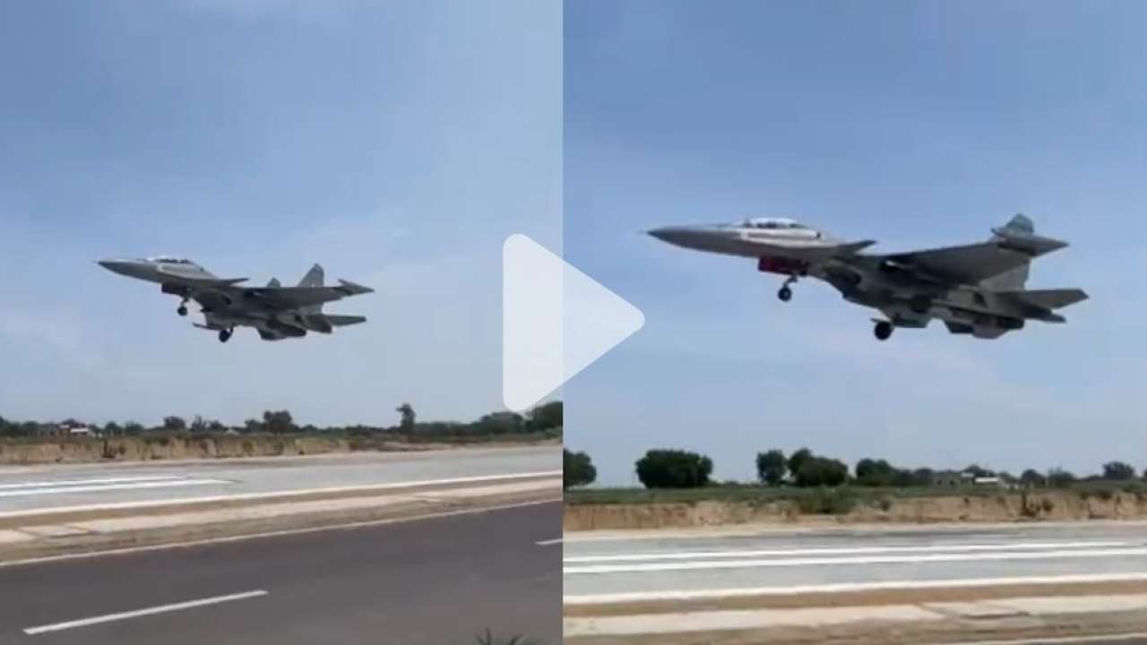 Indian Air Force makes history, lands Sukhoi fighter jet on a National ...