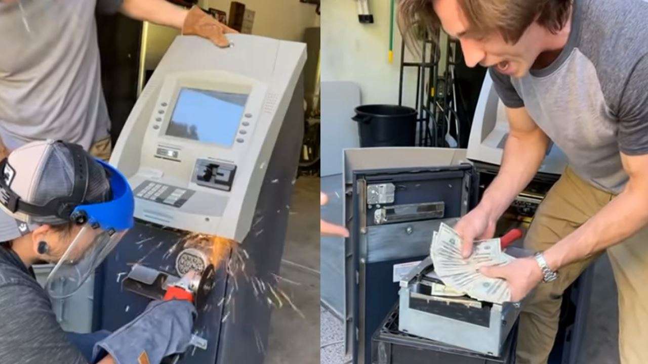 Watch: Man buys old ATM machine from junkyard, finds over Rs 1.5 lakh in it