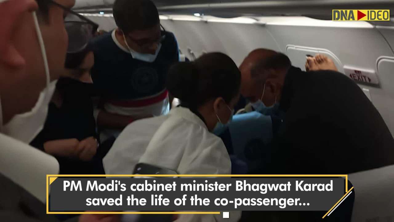 Union minister Bhagwat Karad saves life of passenger mid-air, wins ...