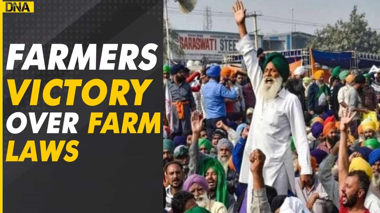Farmers celebrate Centre's decision to withdraw three Farm Laws