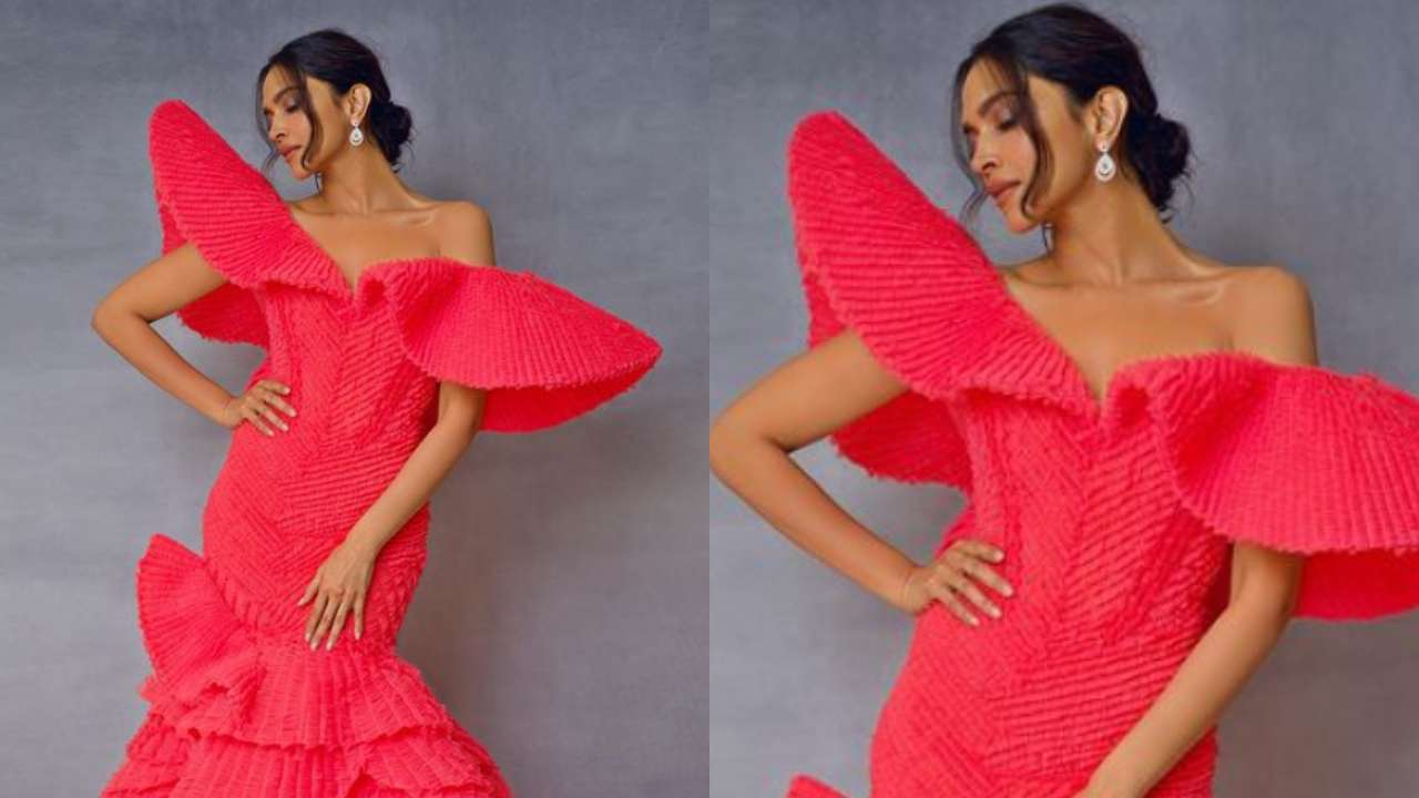 Deepika Padukone turns into mermaid in her pink ruffled gown for '83 ...