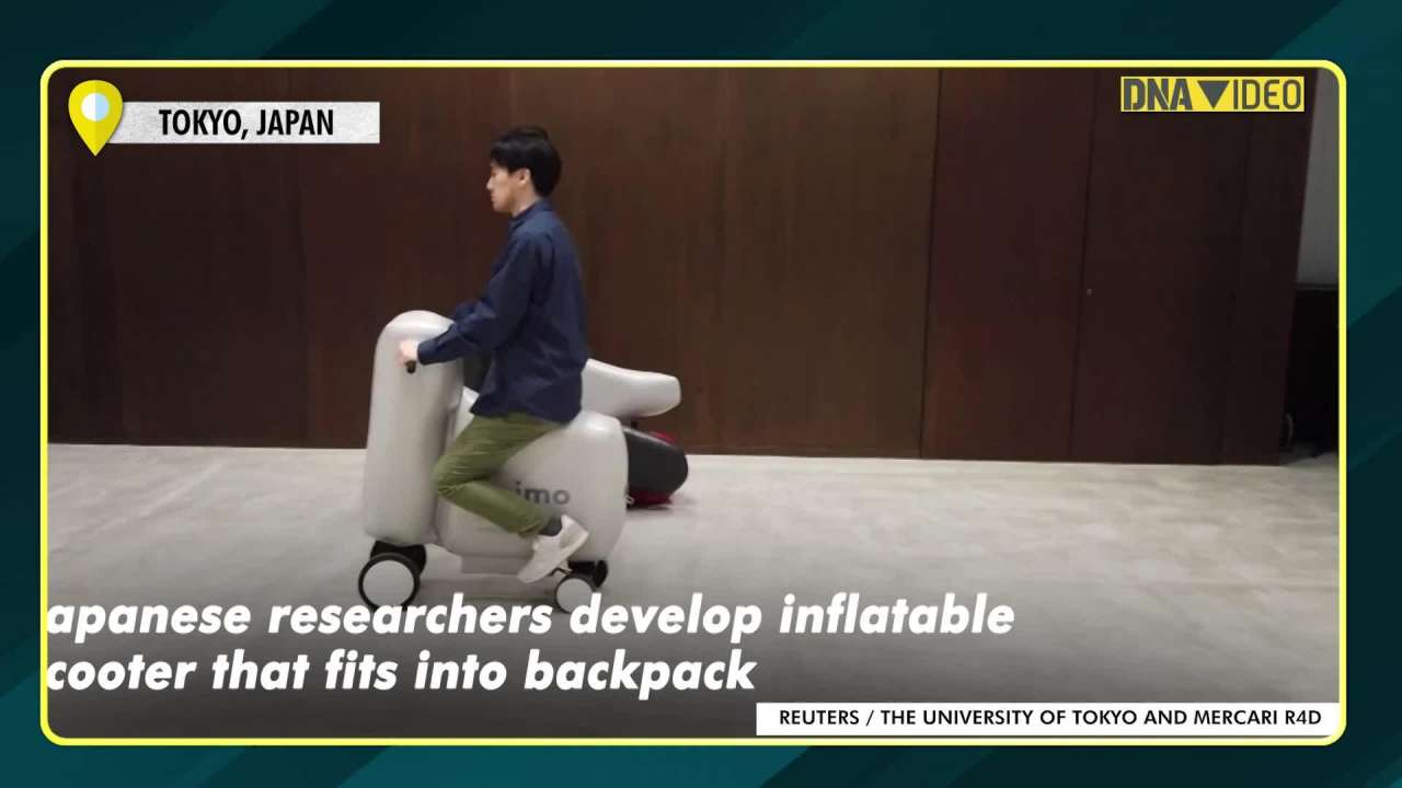Inflatable electric scooter 'Poimo' can fit into backpack