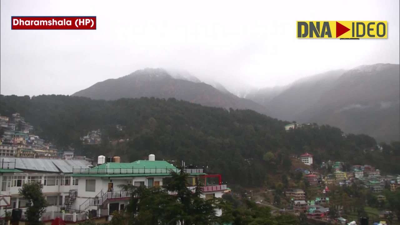 Himachal Pradesh: Dhauladhar mountains in Dharamshala receive snowfall