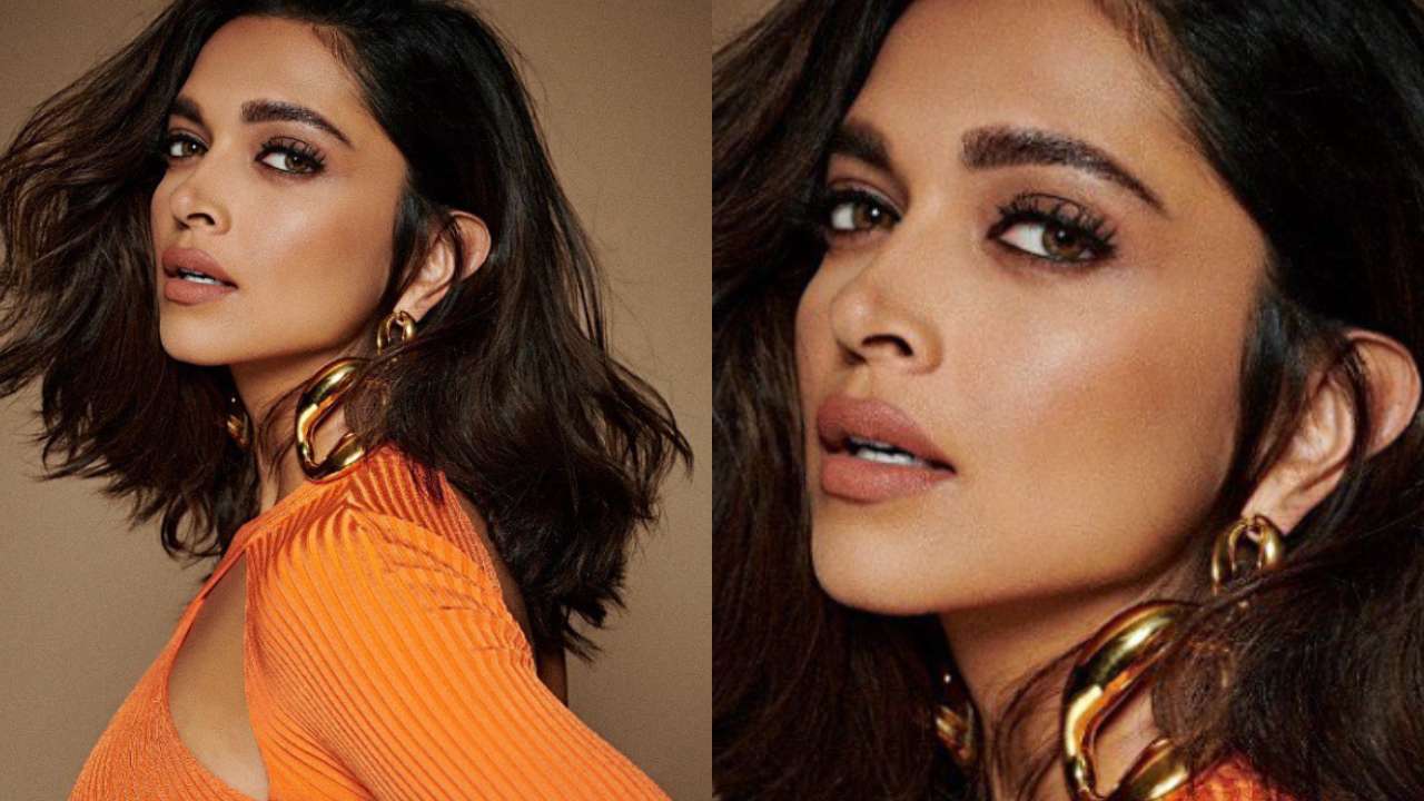 Deepika Padukone stuns in bold orange cut-out dress, see VIRAL pics
