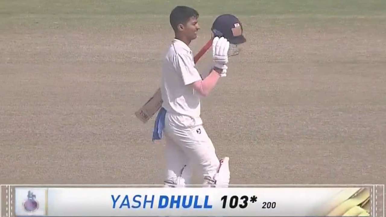 Ranji Trophy 2022: Yash Dhull becomes only 3rd Indian to score century ...