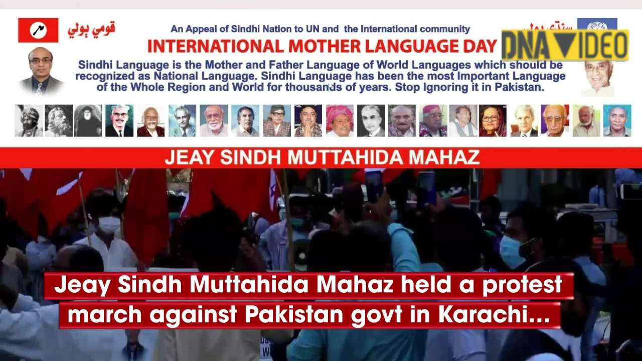 Sindhis demand freedom from Pakistan on International Mother Language Day