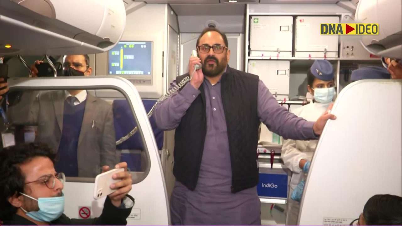 Operation Ganga: Rajeev Chandrasekhar welcomes 200 Indian evacuees at ...