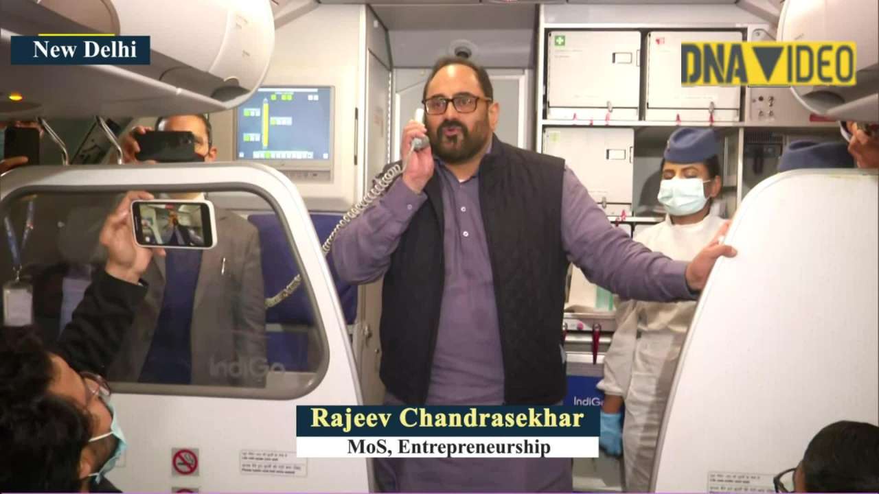 Operation Ganga: Rajeev Chandrasekhar welcomes 200 Indian evacuees at ...