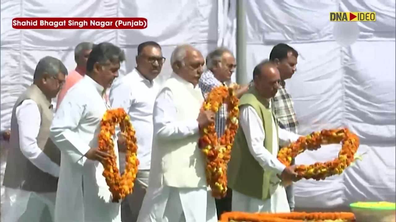 Punjab: Manish Tewari, Bhupinder S Hooda pay floral tributes at Shaheed ...