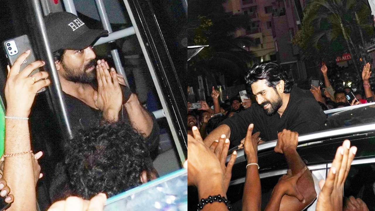RRR: Ram Charan watches film with his fans in theatre, photos go VIRAL ...