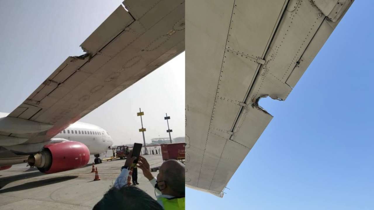 SpiceJet airplane collides with pole at Delhi airport; incident under ...