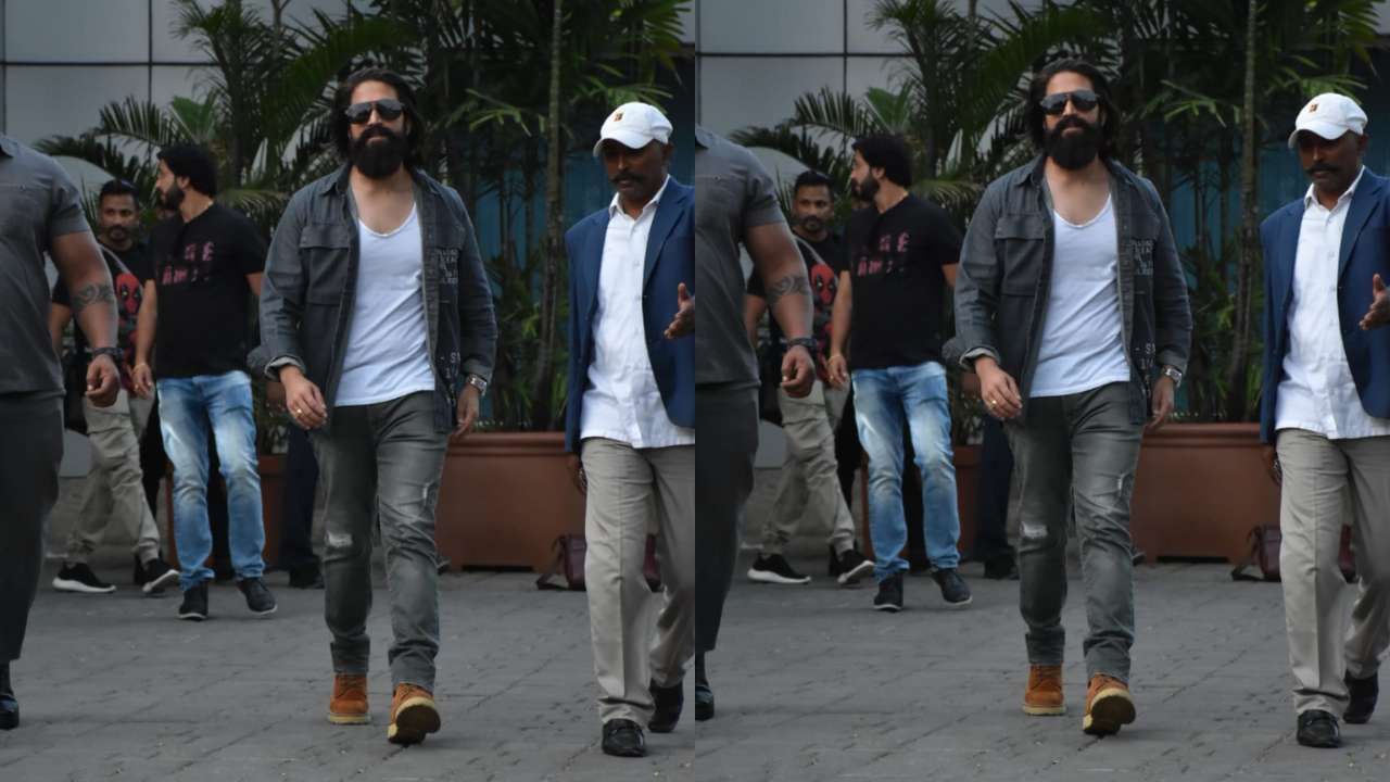 'KGF 2' star Yash flaunts signature Rocky Bhai look with rugged beard ...