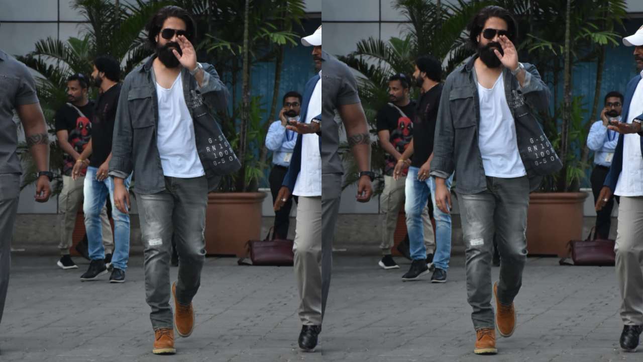 'KGF 2' star Yash flaunts signature Rocky Bhai look with rugged beard ...