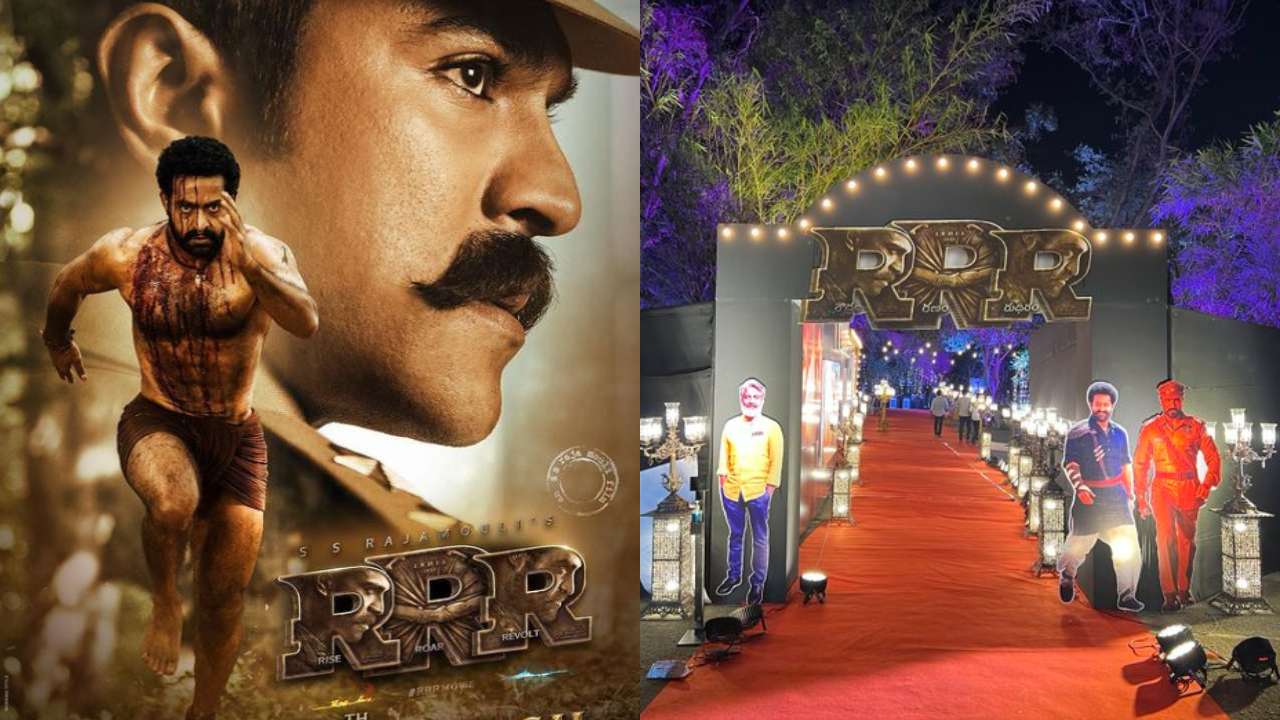RRR: Ram Charan, Jr NTR, SS Rajamouli attend film's success party, see ...