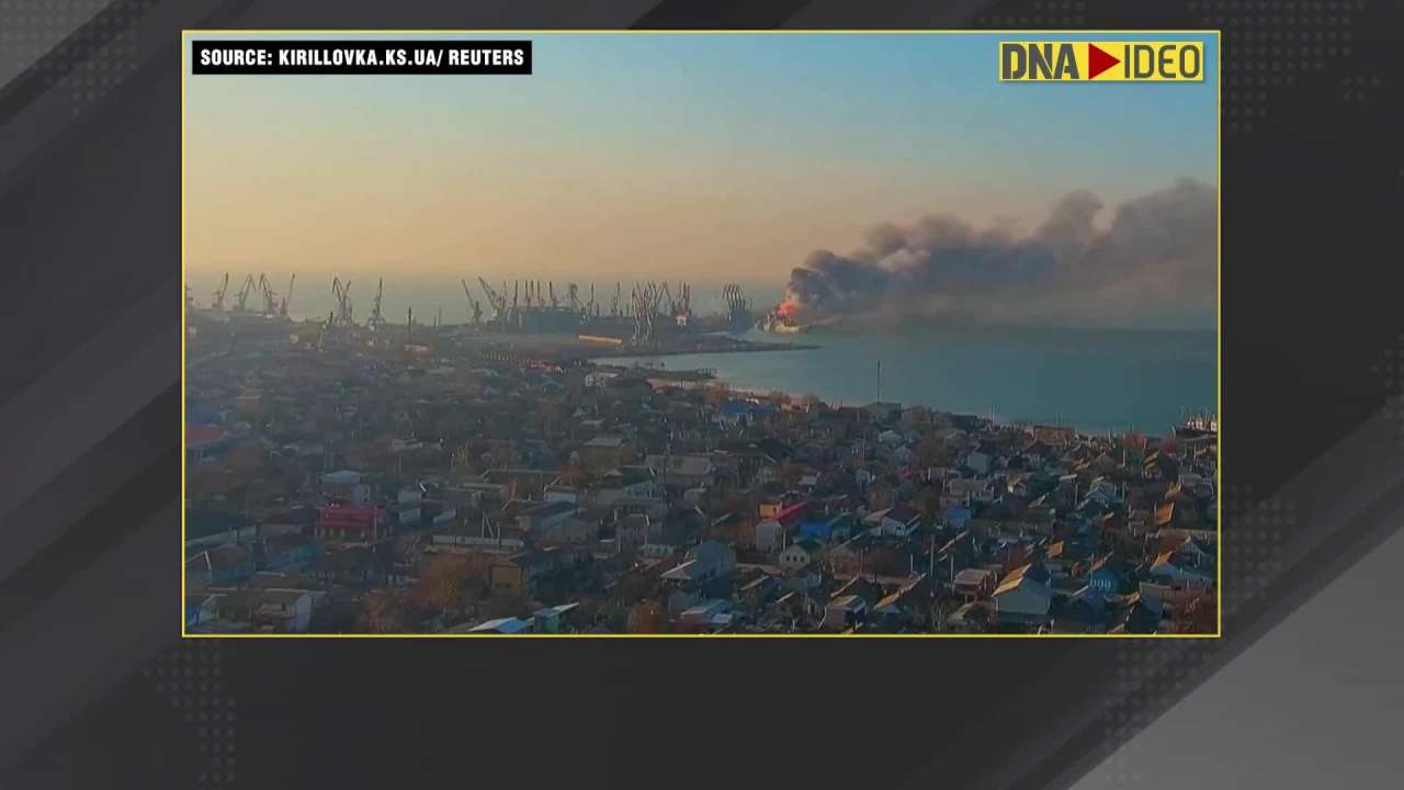 Footage shows damaged Russian cruiser Moskva before it sank