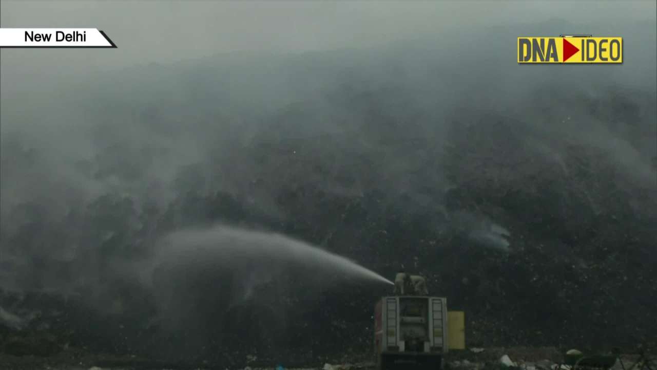 Delhi: Fire in parts of Bhalaswa landfill site continues to rage