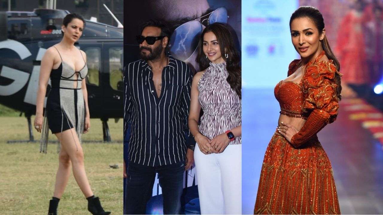 Viral Pics of the day: Kangana Ranaut launches Dhaakad trailer, Ajay Devgn-Rakul Preet Singh ...