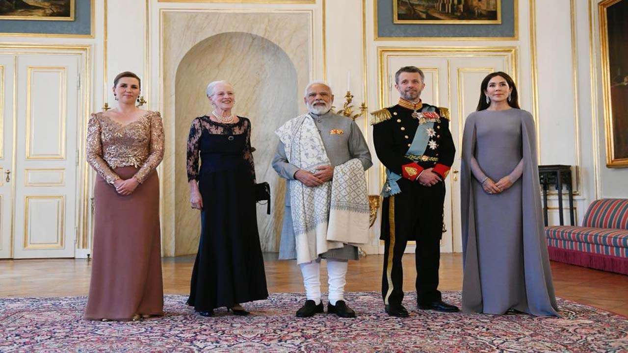 PM Narendra Modi meets the Queen of Denmark, receives grand welcome