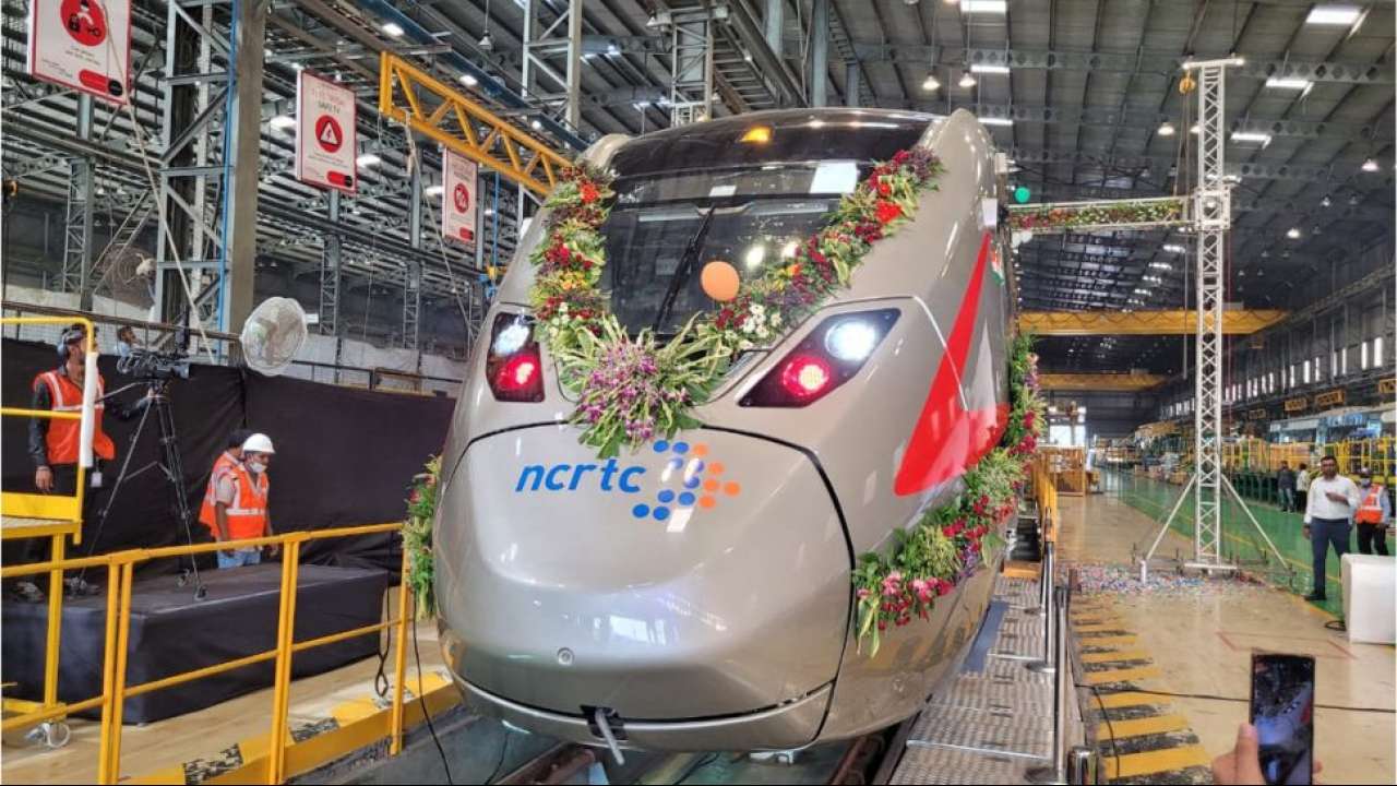 Gujarat: NCRTC receives first RRTS trainset with regenerative braking ...