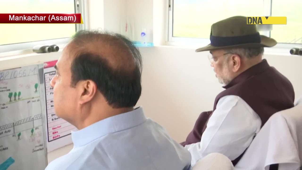 Amit Shah visits Mankachar BOP in Assam