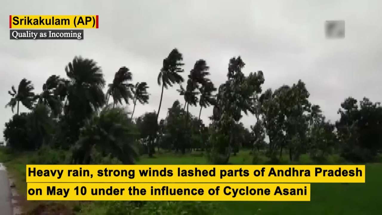 Heavy rainfall, strong winds lash parts of Andhra Pradesh as Cyclone ...