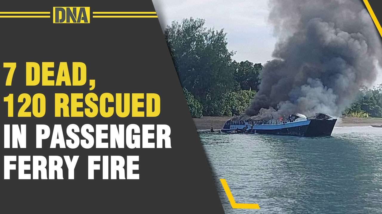 Philippines Ferry Fire: At least seven dead after blaze on two-storey ...