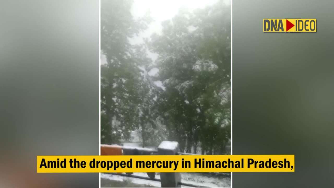 HP: Keylong receives fresh snowfall amid dropped mercury