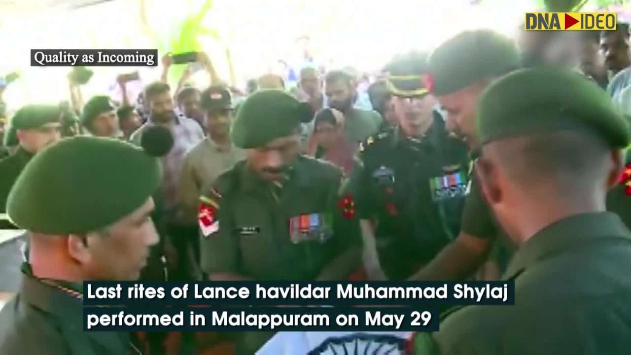 Ladakh incident: Last rites of Lance havildar Muhammad Shylaj performed ...