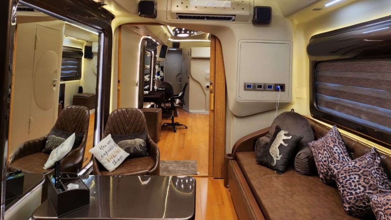 In pics: Birthday girl Shilpa Shetty gifts herself swanky vanity van