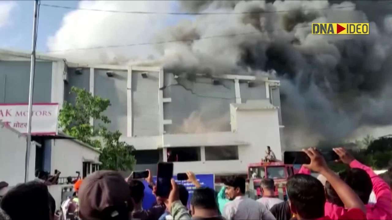 Massive fire breaks out in Alibag area of Mumbai