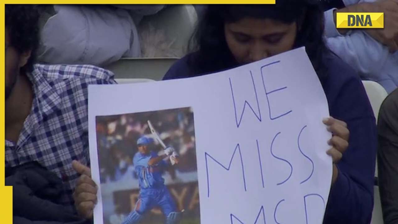 'We miss MSD': Fan's poster for MS Dhoni at Edgbaston Test goes viral ...