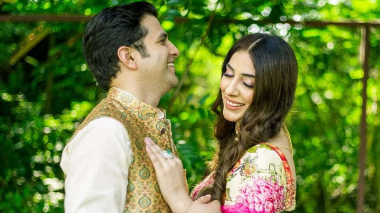 IAS Athar Amir Khan, fiancé Mehreen Qazi share photos from intimate engagement ceremony